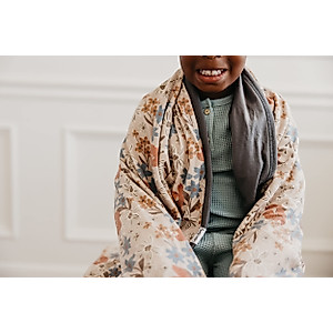 Copper Pearl Three-Layer Baby Blanket: Soft Baby Quilts for Boys and Girls | Breathable, Cozy, Toddler Blanket | Baby Quilt for Newborns | 46x46 Premium Polyester/Rayon | Eden