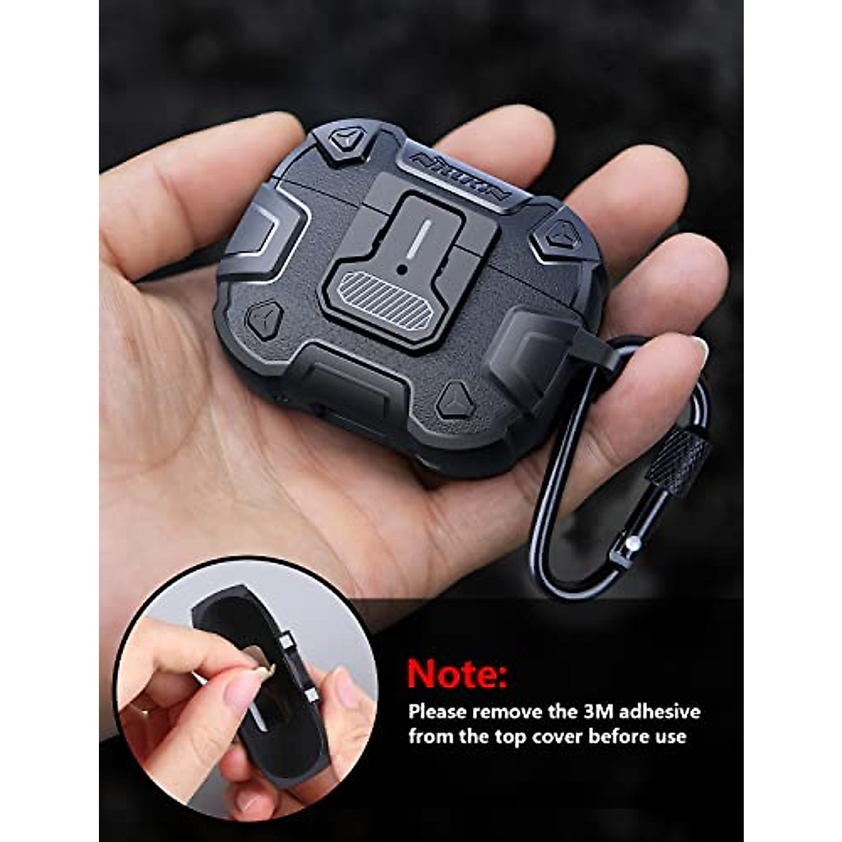 Nillkin Airpods Pro 2nd Generation Case with Secure Lock Magnets, Airpods Pro 2 Case for Men Women with Metal Keychain, Full Body Shockproof Protective Case for Airpods Pro 2 Case Cover 2022 Green