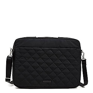 Vera Bradley Women's Performance Twill Laptop Crossbody Workstation, Black, One Size