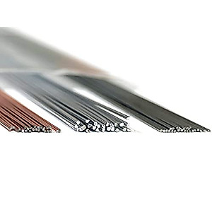 Thin Metals TIG Welding Starter Kit - 20 Carbon Steel .036” Coupons, 20 Stainless Steel .038" Coupons, 20 Aluminum .032" Coupons - 1 Universal Tungsten - Carbon Steel, Stainless Steel, Aluminum Filler