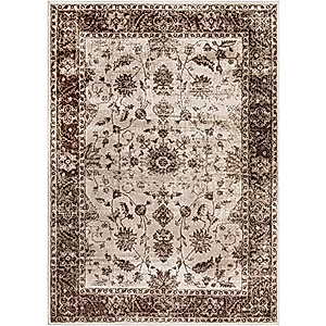 Unique Loom Rushmore Collection Area Rug - Lincoln (10' x 14' Rectangle, Cream/Beige)