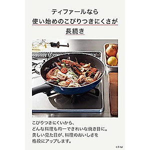 T-fal D52102 Frying Pan, 7.9 inches (20 cm), Compatible with Gas Stoves, Royal Blue Intense Frying Pan, Non-Stick, Blue