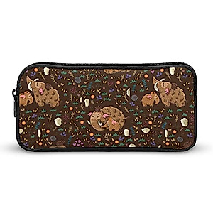 Small Woolly Mammoth Pencil Case Stationery Pen Pouch Portable Makeup Storage Bag Organizer Gift