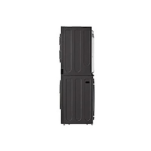 LG WKGX201HBA 27 Inch Smart Gas Single Unit WashTower with 4.5 cu. ft. Washer Capacity, 7.4 cu. ft. Dryer Capacity, TurboWash™360° Technology, LG ThinQ® Technology, AI Fabric Sensor, Black Steel