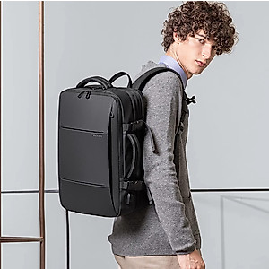 BANGE Laptop Backpack Expandable 21L-37L Waterproof USB Port 1.1 KG 15.6" Laptop Polyester Upgrade Travel Bag