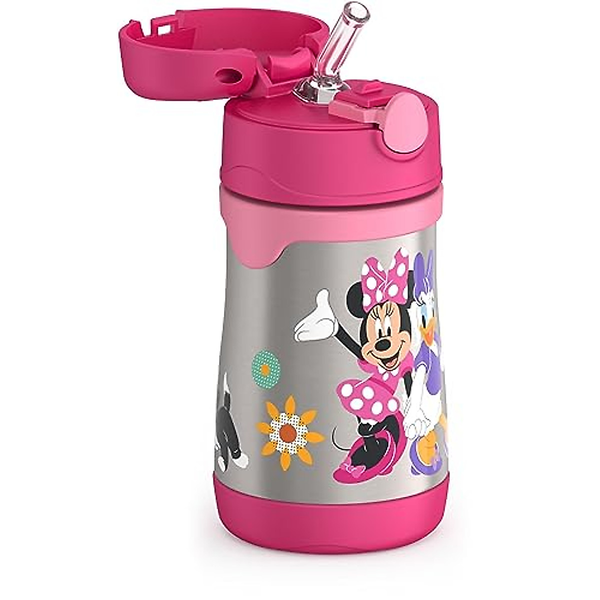 THERMOS Vacuum Insulated Stainless Steel 10oz Straw Bottle, MINNIE MOUSE