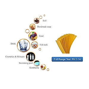 Ciyar Litmus pH Test Strips Universal Application Indicator Paper, pH Value Testing Kit Extensive Range of 1-14, Bonus 2 Plastic Eye Droppers, 720ct / 9 Pack