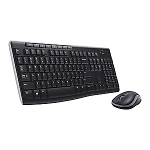 HP V24 24 Inch FHD LED-Backlit LCD 2-Pack Monitor Bundle with HDMI, Dual Monitor Stand, FreeSync, MK270 Wireless Keyboard and Mouse Combo, Gel Pad