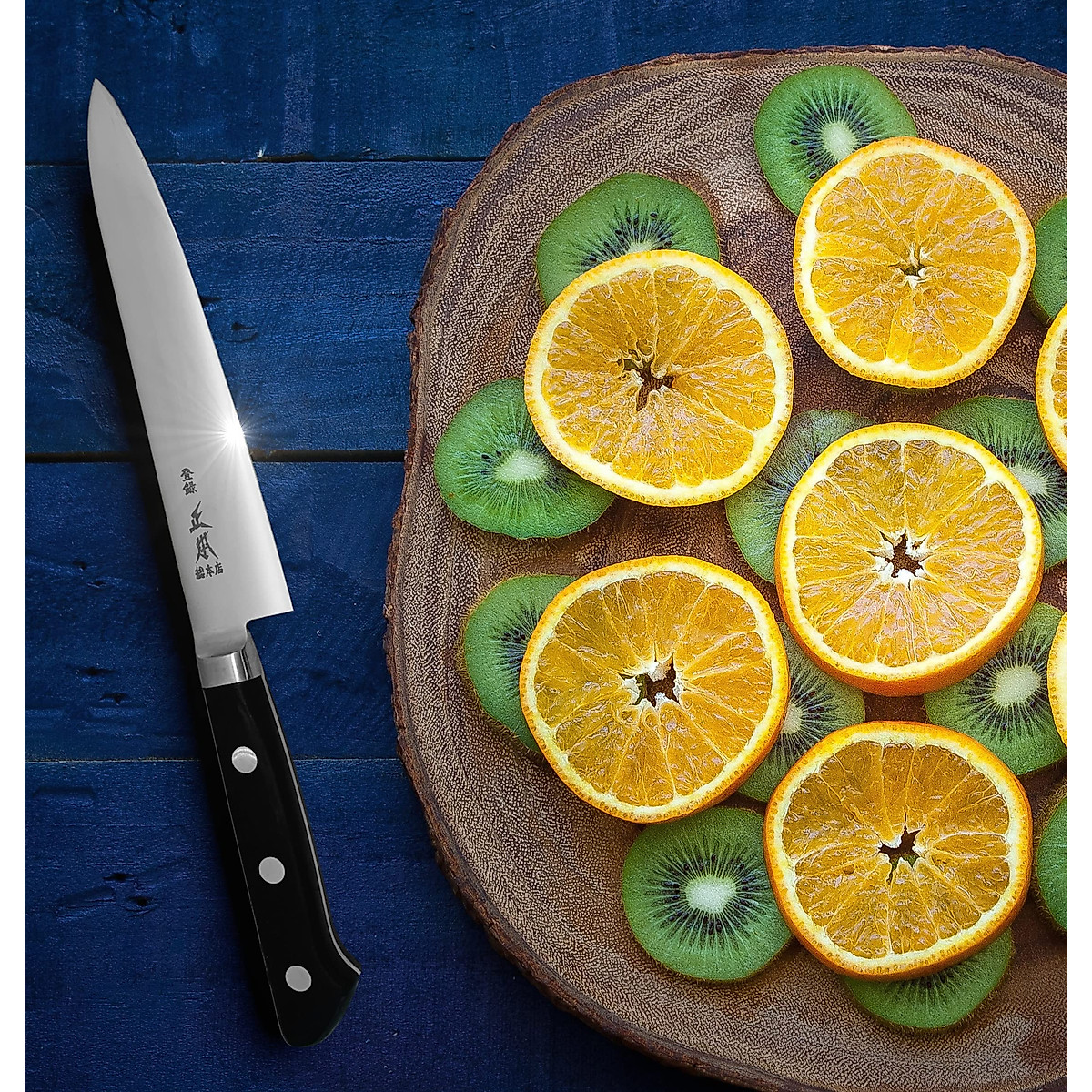 MASAMOTO VG Japanese Petty Knife 6" (150mm) Professional Kitchen Small Utility Knife, Ultra Sharp Japanese Stainless Steel Blade, Duracon Handle, Made in JAPAN