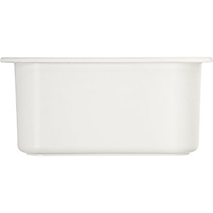 Carlisle FoodService Products CM110202 Coldmaster ABS Third Size Food Pan, 4 qt Capacity, 12.68" Length x 6.89" Width x 6.01" Height, White