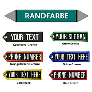 Graceful life keychains,Customize Keychain,Embroidery keyring for Motorcycle,Car, ATV (Arrow)