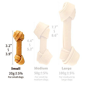 AFreschi Turkey Tendon and Chicken for Dogs, Premium All-Natural Joint Health Supplement containing Calcium, Good for Puppy Chew, Dog Treat, Hypoallergenic, Alternative to Rawhide (Small)