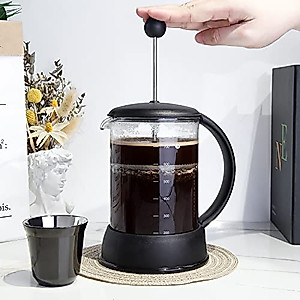 Easyworkz Eclipse French Press 27 oz Coffee Tea Maker with Borosilicate Glass