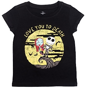 Disney Nightmare Before Christmas Jack Skellington Sally Toddler Girls 3 Pack T-Shirt 2T