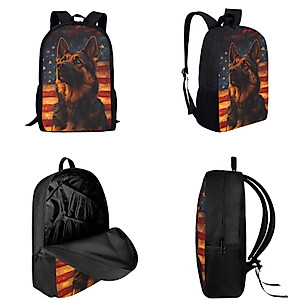 FOR U DESIGNS Universe Horse Backpack Set 3 Piece,High School Backpack for Women Teen Girls