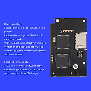 Optical Drive Simulation Board, Simulation Board Card Heat Dissipation Optical Drive Simulation Board for GDEMU Game for SEGA Dreamcast