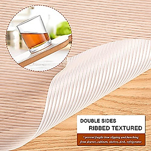 Bobalaly Shelf Liner Cabinet Liner, Anti-Slip Non Adhesive Drawer Liner, 11.8 Inch x 6.6 Feet (78.7 Inch) Washable Refrigerator Mat for Kitchen Organization, Pantry, Shelves, Under Sink