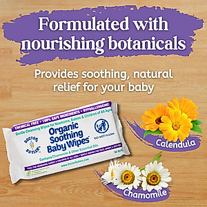 Doctor Butler's Organic Baby Wipes - Hypoallergenic & Unscented Baby Wipes, Safe for Baby Sensitive Skin Care, Made with Chamomile & Essential Oils (1pk – 60 Wipes)