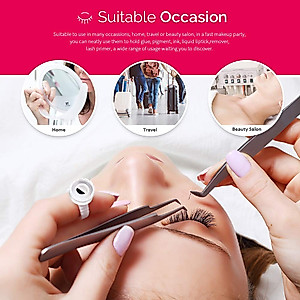 100 Pack Eyelashes Extension Volume Lashes Fan Blossom Cups, Quick Blossom Cup, Anti-Spill Glue Holder and Lash Organizer Supplies Tools