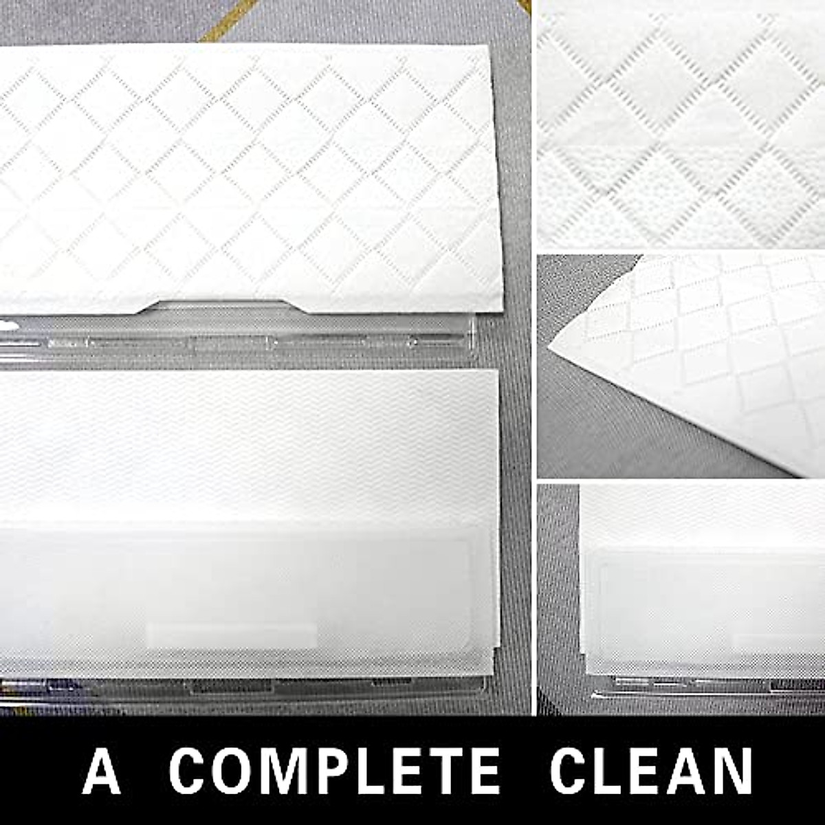 Gogintik Vac Mop Pads Refills VACMOP Replacement Pads 36 Count Cordless Disposable Pads,GT80001CR36