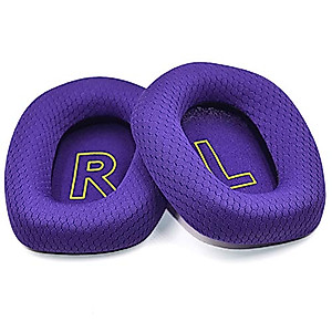 Replacement Ear Pads Ear Cushion Earpads for Logitech G733 G 733 Lightspeed Wireless Gaming Headset, Headphones Earpads with Memory Foam Purple