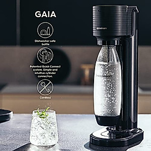 SodaStream Gaia Sparkling Water Maker, Black