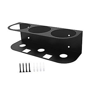 JISADER Spray Bottle Holder Bottle Organizer Auto Wash Supplies Multifunctional Storage Rack Wall Mounted for Bathroom Shop Garage, 32cmx11cmx9cm