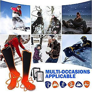 QILOVE Rechargeable Battery Pack for Heated Socks Electric Gloves (7.4V 2200mah Li-Polymer Battery Pack)