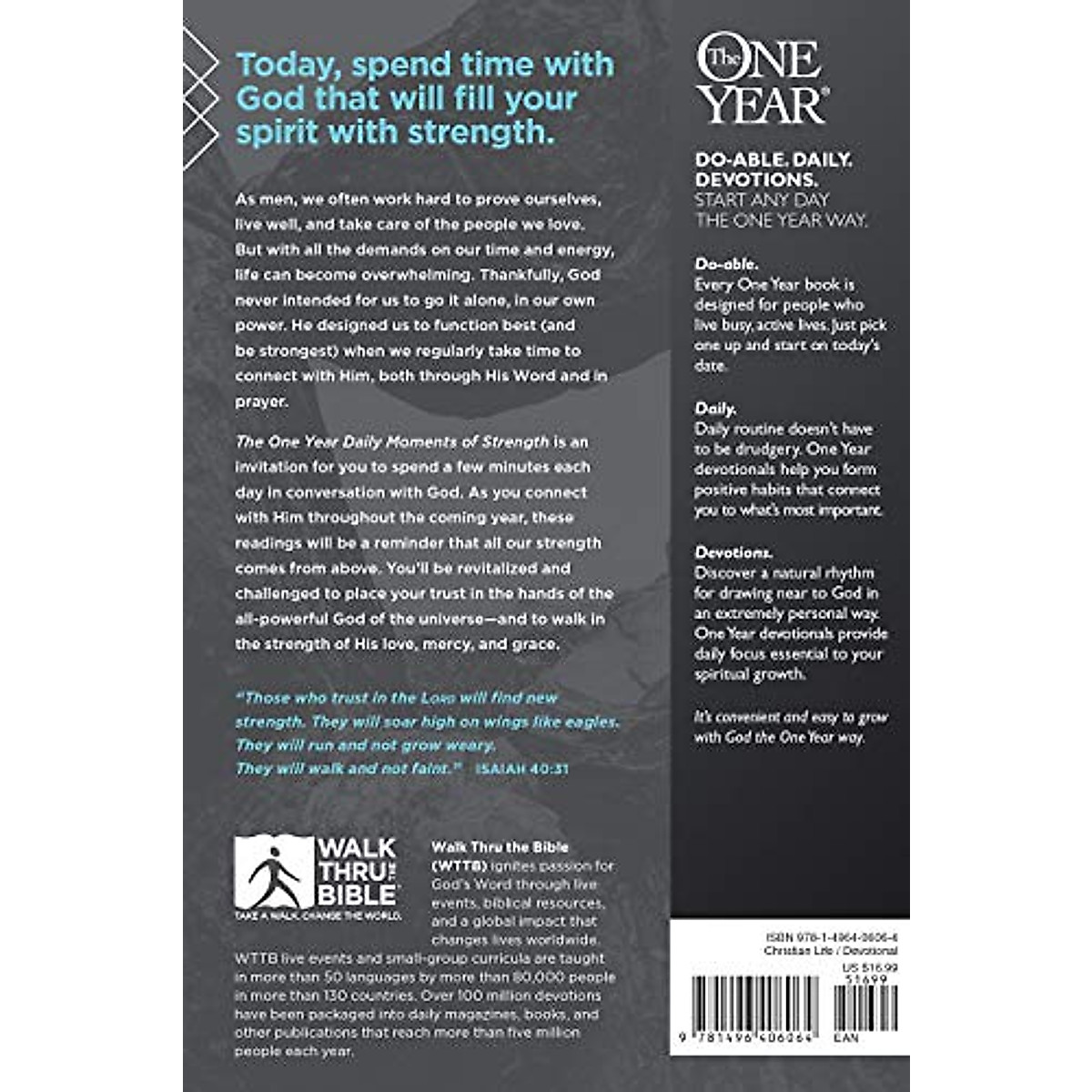 The One Year Daily Moments of Strength: Inspiration for Men