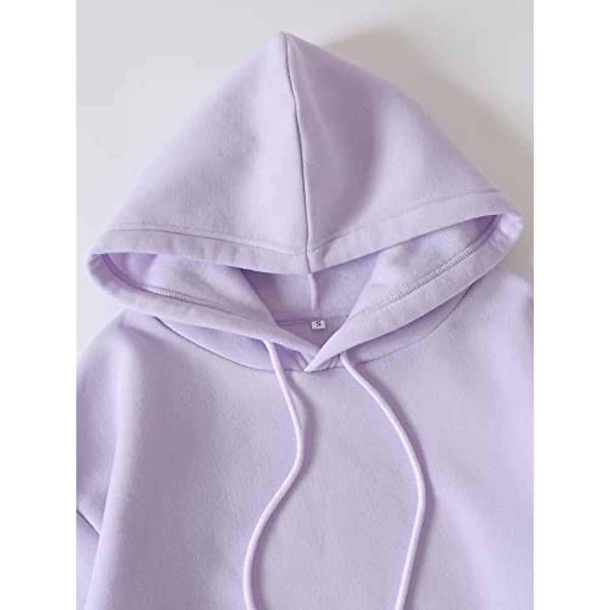 SOLY HUX Women's Casual Hoodies Sweatshirts Long Sleeve Basic Pullover Tops Winter Clothes 2023 Lilac Purple M