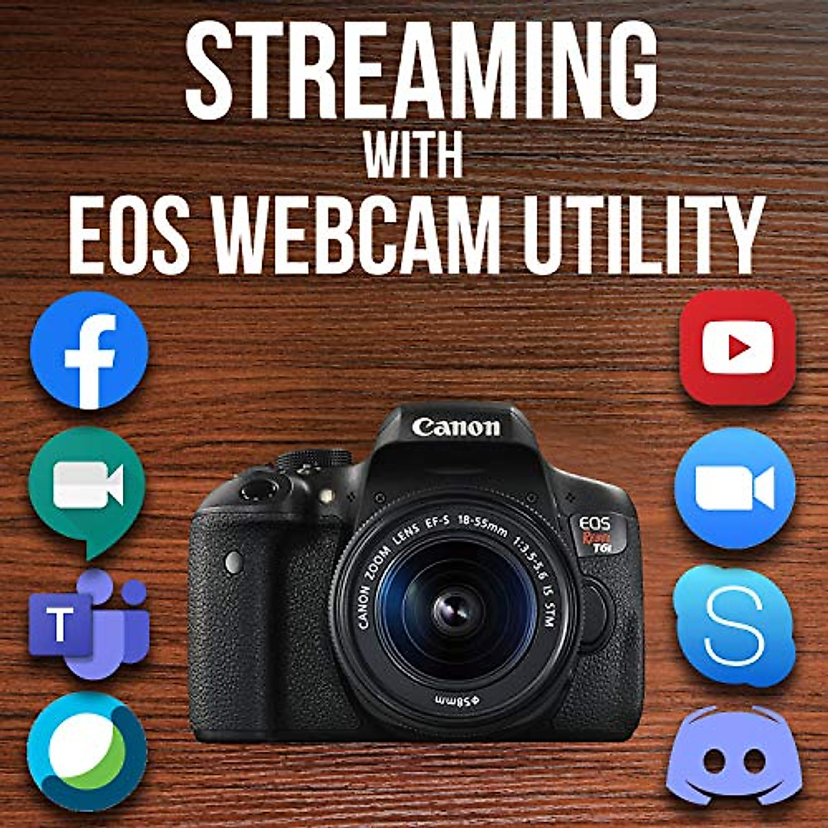 Canon EOS Rebel T6i Digital SLR with EF-S 18-55mm is STM Lens - Wi-Fi Enabled