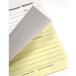 Maintenance Request Forms on 2 Part Carbonless Paper (Pack of 100)