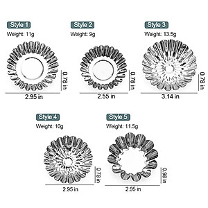 A-XINTONG 430 Stainless Steel Muffin Baking Cups Pack of 25 Pieces Reusable 5 Types Stainless Steel Mini Cupcake Molds, Nonstick Cupcake Liners Pastry Candy Molds Set DIY Cake Tools