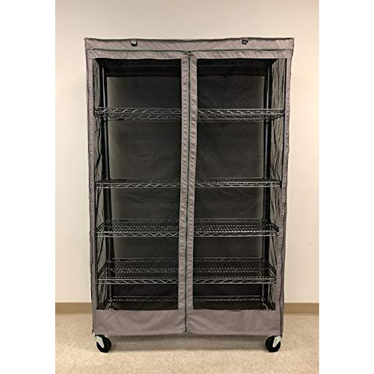Formosa Covers Storage Shelving Unit Cover fits Racks 48" Wx18 Dx72 H Netting (Cover only)