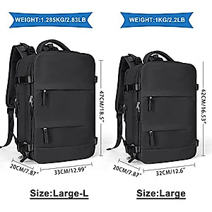 coowoz Large Travel Backpack Women, Carry On Backpack,Hiking Backpack Waterproof Outdoor Sports Rucksack Casual Daypack School Bag