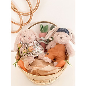 MON AMI Benjamin Bunny Stuffed Animal Plush Toy 8" Dressed Bunny with Floppy Ears, Soft & Cuddly RABIT Stuffed Animal, Gift for Kids of All Ages