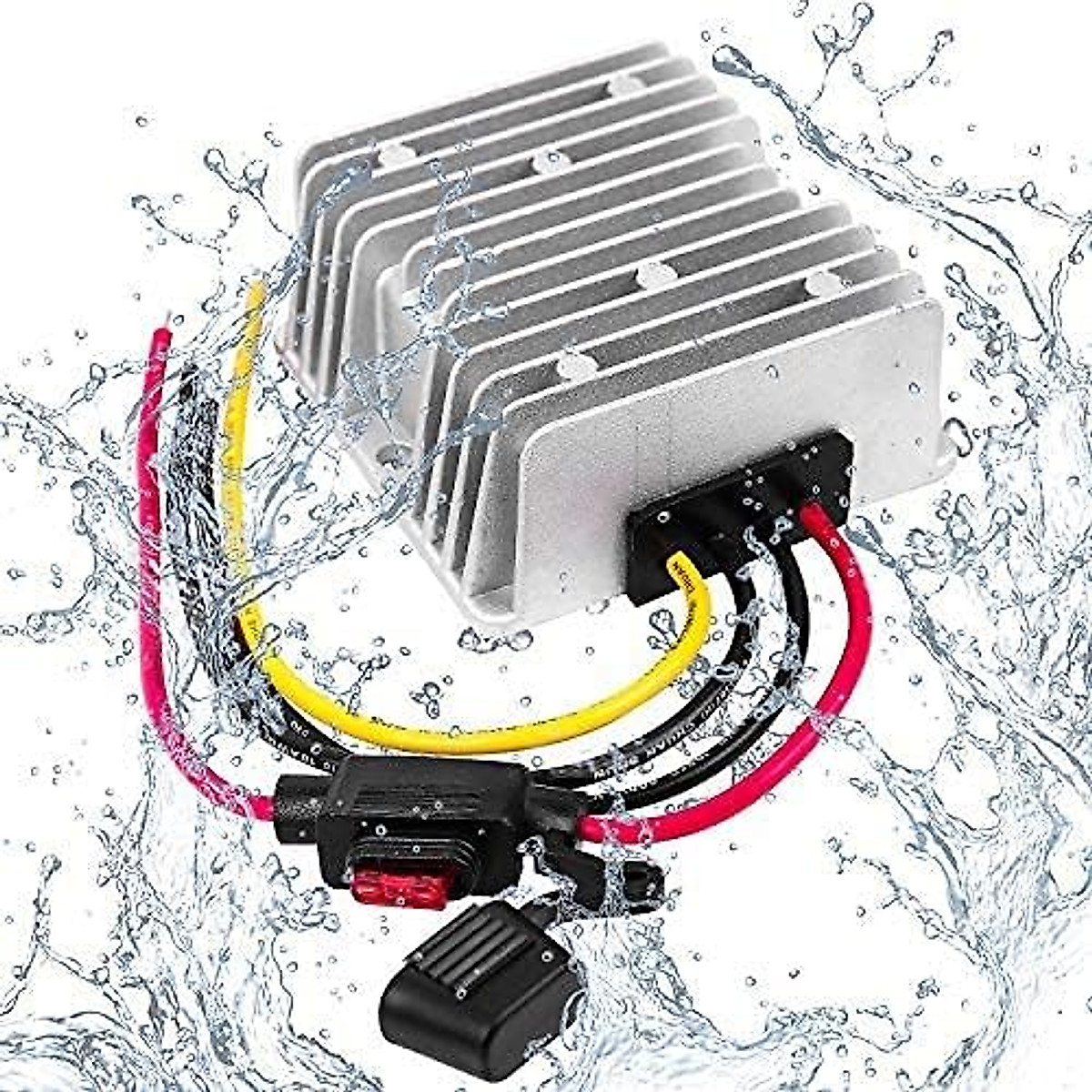 Gofotu DC-DC 36V 48V to 12V 20A Waterproof Golf CART Voltage Reducer Converter 240W Power Regulator with Fuse