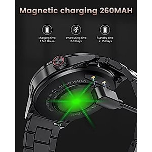 LIGE Smart Watch for Men with Bluetooth Answer/Make Call/Voice Speaker, Android iOS Smartwatch 1.32" Full Touch Screen IP67 Waterproof Fitness Tracker Watch with Heart Rate Sleep Monitor