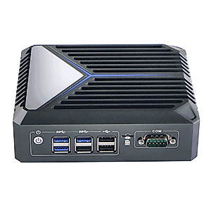 Micro Firewall Appliance 3 Intel I225-V 2.5GbE NIC Ports Fanless Mini PC, Intel Celeron J6412 Quad Core, Support AES-NI,TPM2.0 2xDP 1xHDMI 1xCOM 6xUSB, 16GB DDR4,256GB M.2 SSD
