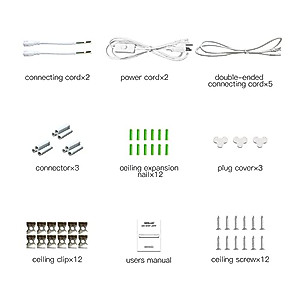 SZHLUX 6 Pack LED Shop Light 4FT 60W, 8700LM, Linkable Utility Shop Light 5000K Daylight White Ceiling Light for Garage, Super Bright Integrated Shop Lights, Garage Light, Under Cabinet Light