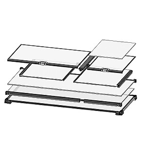 REPTI ZOO 20 Gallon Reptile Glass Terrarium Easy Clean Tank 30" x 12" x 12" Dual Top Sliding Top Cover for Reptile Snake Hamster Hedgehog Small Animals (Knock-Down)