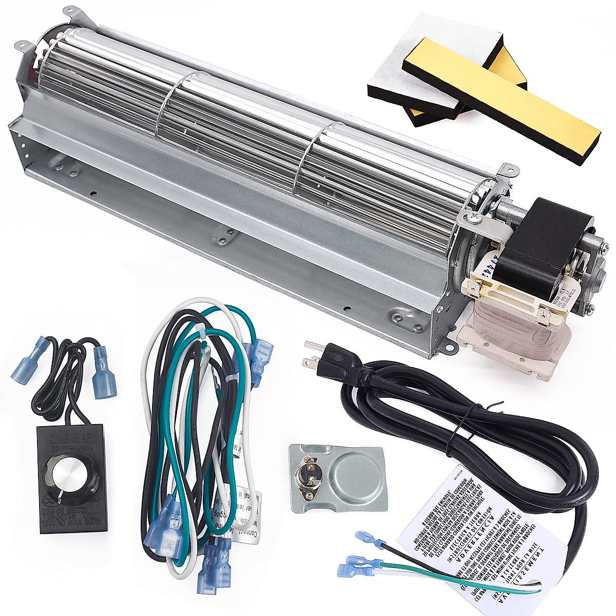 Adviace BKT BK Blower Fan Kit for Desa Tech, FMI, Vanguard, Vexar & Astria Fireplaces, GA3650 GA3700 GA3750 GA3650T GA3700T GA3750A Fireplace Blower Kit for Comfort Flame & Comfort Glow Fireplaces