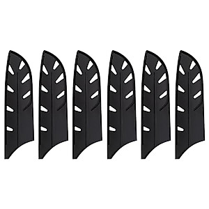 IMIKEYA 6pcs Knife Case Cutter Protective Cover Blade Protectors Knife Pouch Cover Protectors Kitchen Gadget Chef Knives Cover Knife Protector Sleeve Cutting Scabbard Safe Cutter Black Pp