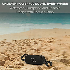 JBL Xtreme 3 Portable Bluetooth Speaker - Powerful Sound & Deep Bass - IP67 Waterproof - Pair with Multiple Speakers - Wireless Bluetooth Speaker Bundle with Megen Protective Hardshell Case (Black)