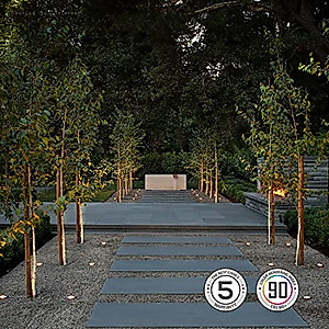 LEONLITE 6W Well Lights Landscape LED In Ground Outdoor, Low Voltage 12-24V AC/DC, IP67 Waterproof Aluminum in-Grade Up Lighting for Trees, CRI 90 3000K, Oil Rubbed Bronze, Pack of 6