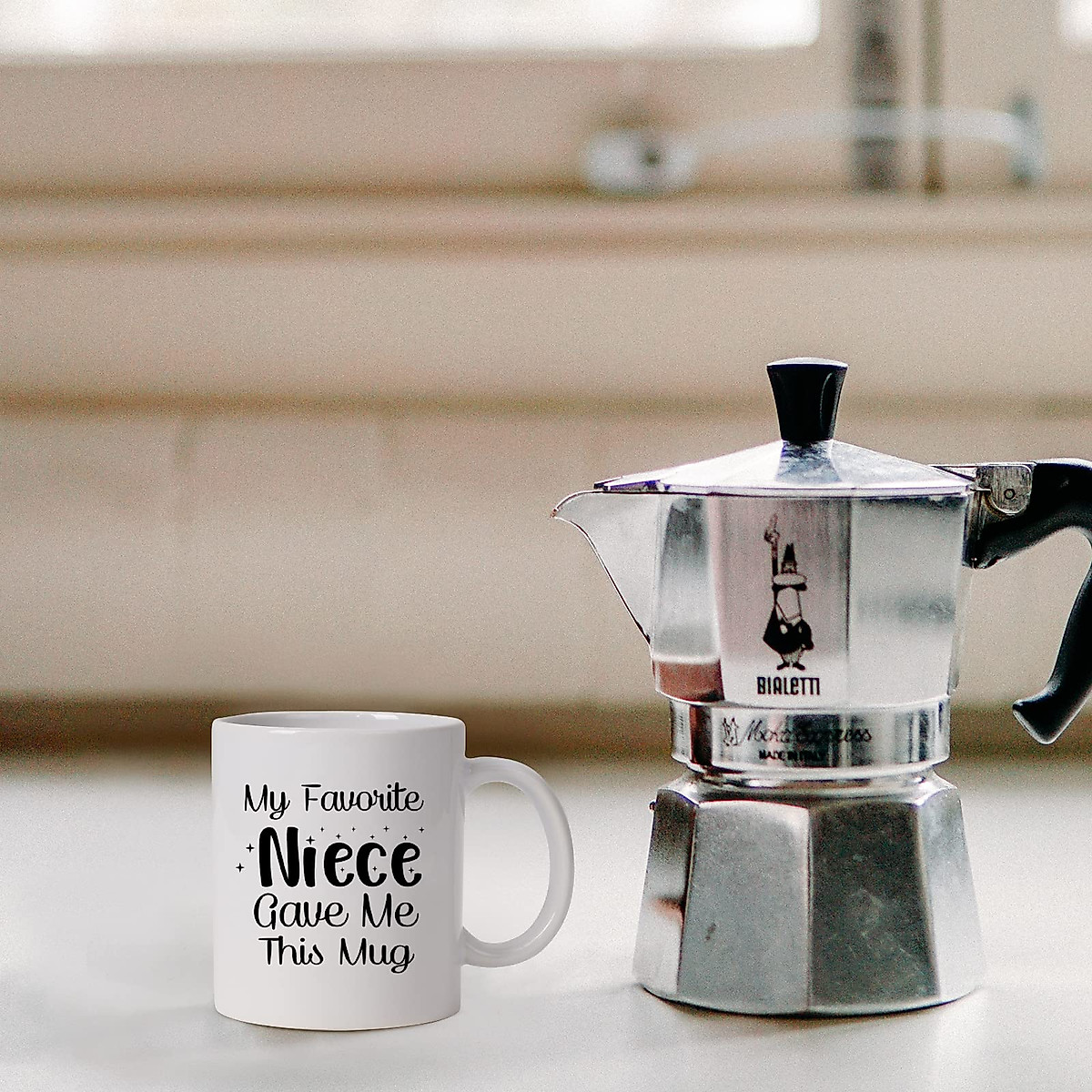 Cabtnca Aunt Gifts, My Favorite Niece Gave Me This Mug, Aunt Gifts from Niece, Birthday Gifts for Aunt from Niece, Uncle Gifts, Aunt Mug, Uncle Christmas Gifts, 11Oz