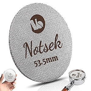 Puck Screen 54mm, Espresso Puck Screen for 54mm Portafilter, with Acrylic Storage Box, Resuable 1.7mm Thickness 150μm, 316L Stainless Steel, Coffee Filter Screen Mesh for Breville Espresso Machine