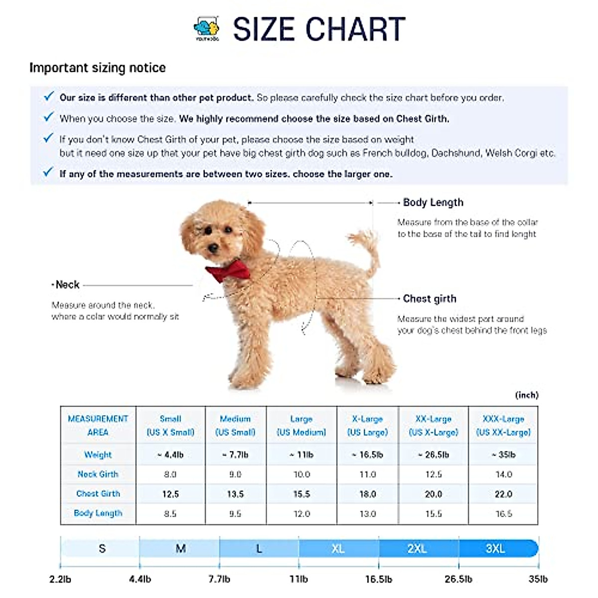 YOUTHDOG Rainbow Yellow Pullover Dog Sweater Sweatshirt Cotton Stretchy Striped Puppy T-Shirt for Small Medium Large Dogs (Small)