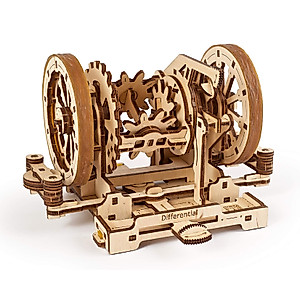 UGEARS STEM Differential Model Kit - Creative Wooden Model Kits for Adults, Teens and Children - DIY Mechanical Science Kit for Self Assembly - Unique Educational and Engineering 3D Puzzles with App
