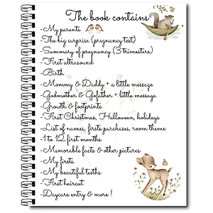 My Baby book, memories book, baby journal (Sloth), Baby First Year Memory Book, Keepsake Milestone Baby Book For Boys Or Girls